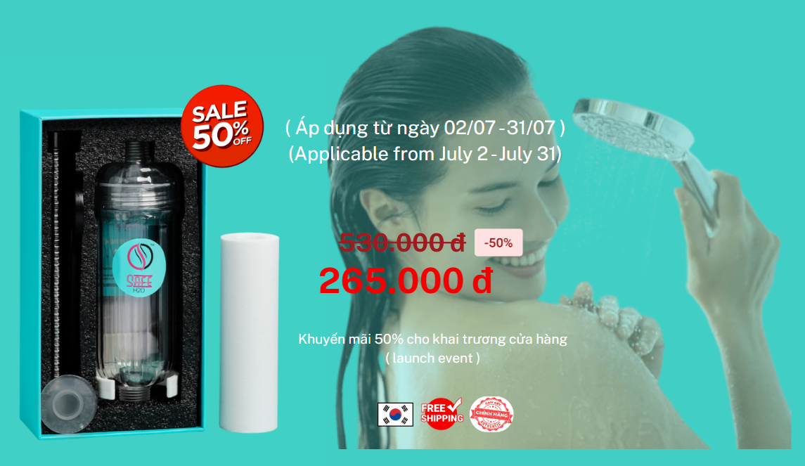 Bộ lọc nước Safe H20 set A