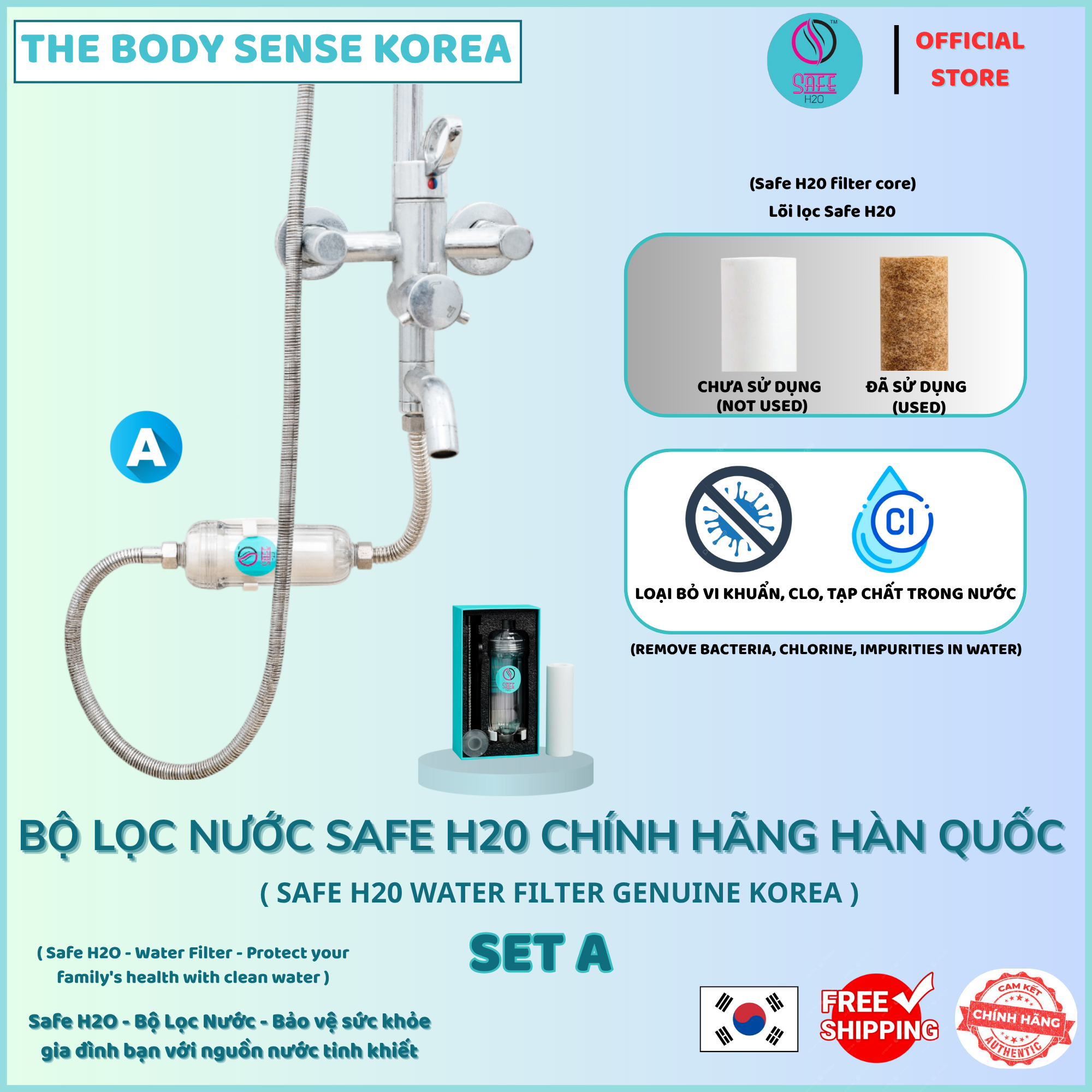 Bộ lọc nước Safe H20 set A