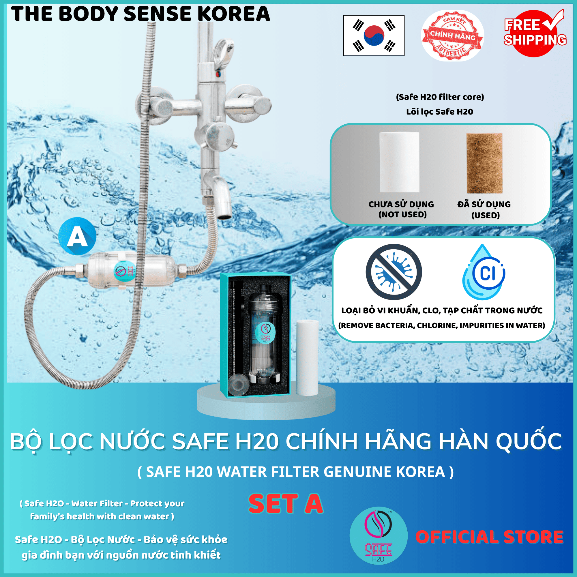 Safe H2O water filter set A